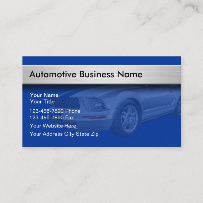 Automotive Business Cards | Zazzle.com