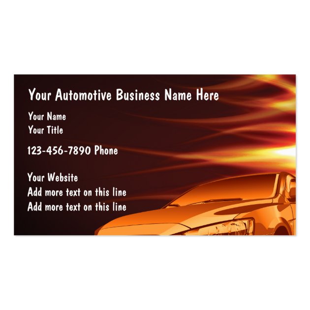 Automotive Business Cards