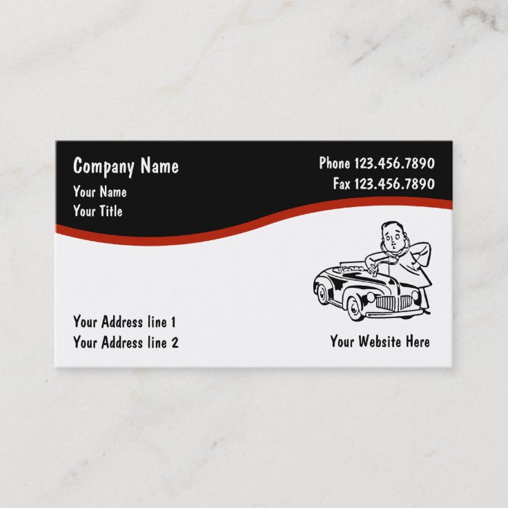 Automotive Business Cards | Zazzle