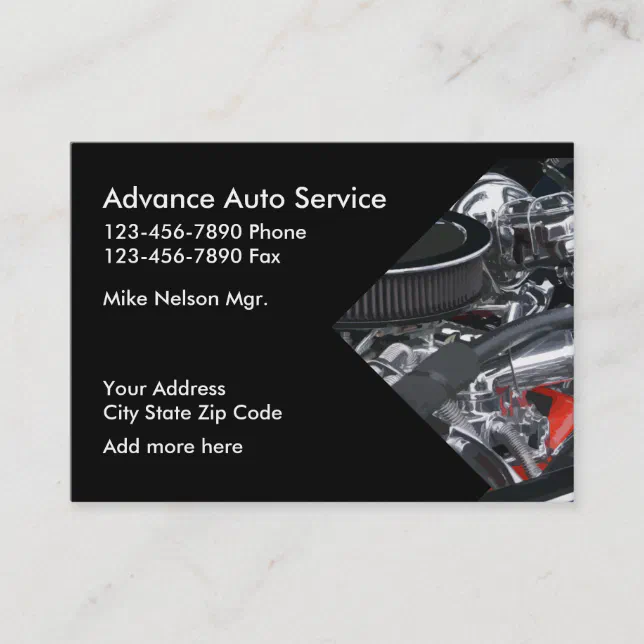 Automotive Business Cards Design | Zazzle
