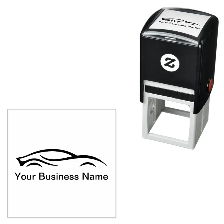 Automotive Business Logo Self-inking Stamp | Zazzle