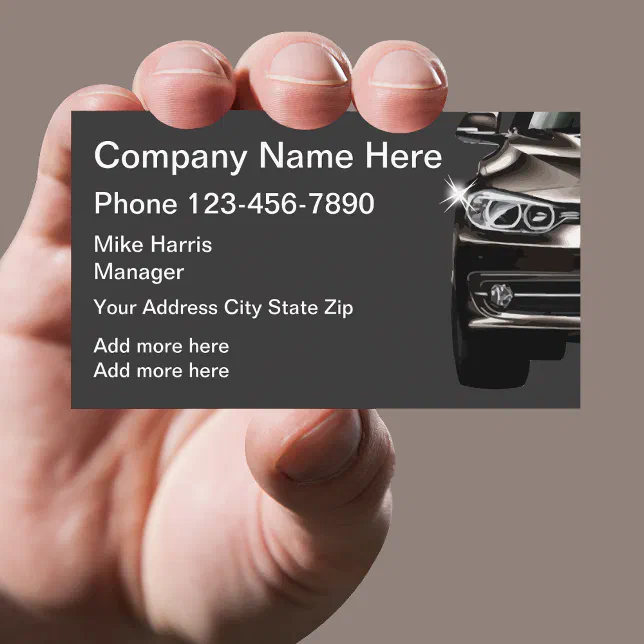Automotive Business Profile Cards | Zazzle