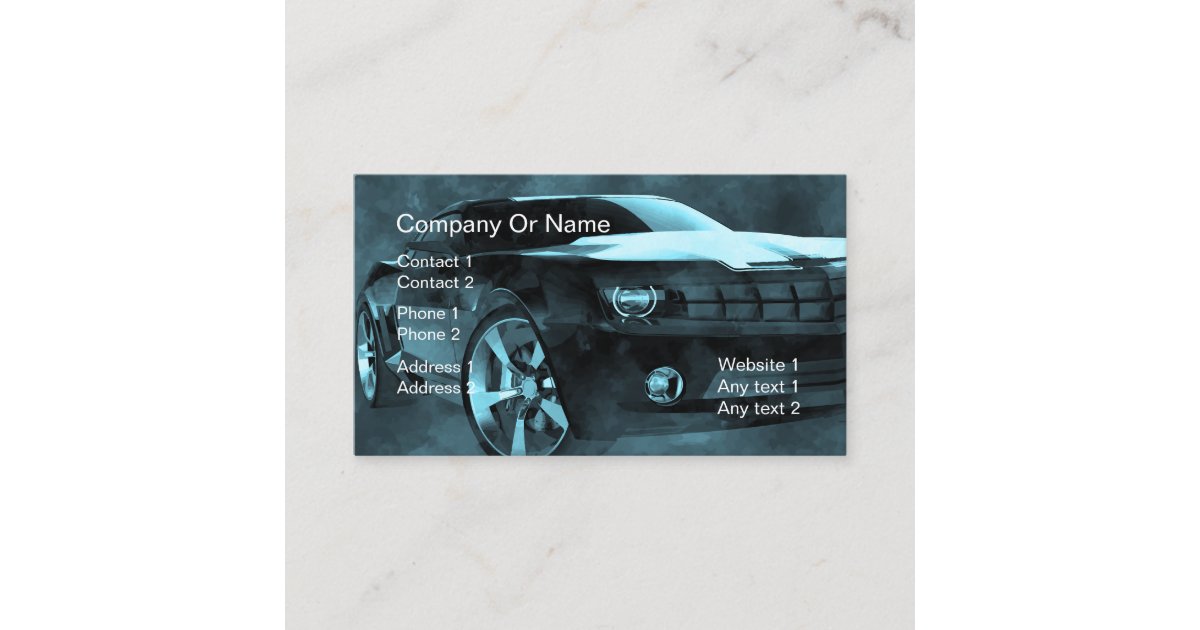 Automotive Business Profile Cards | Zazzle