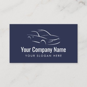 Automotive car company logo business card template | Zazzle