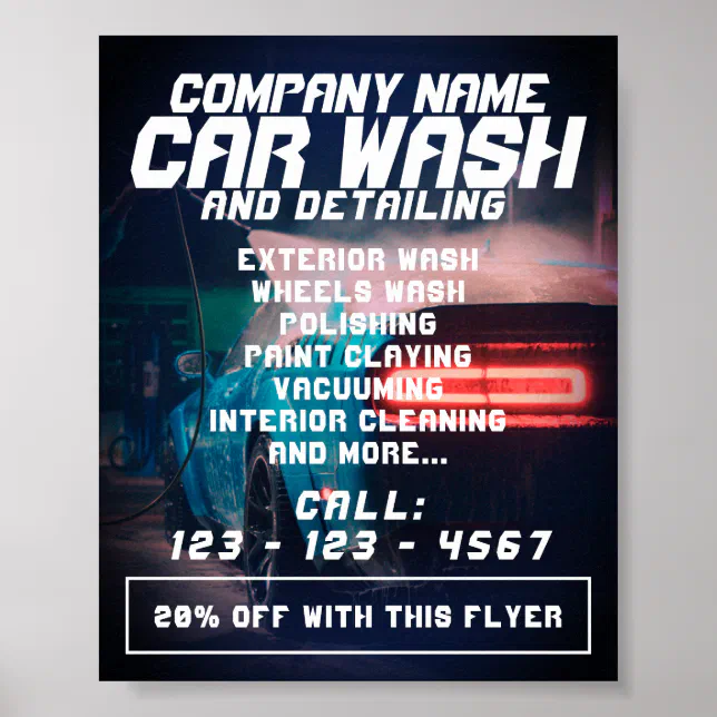 Automotive car front poster | Zazzle