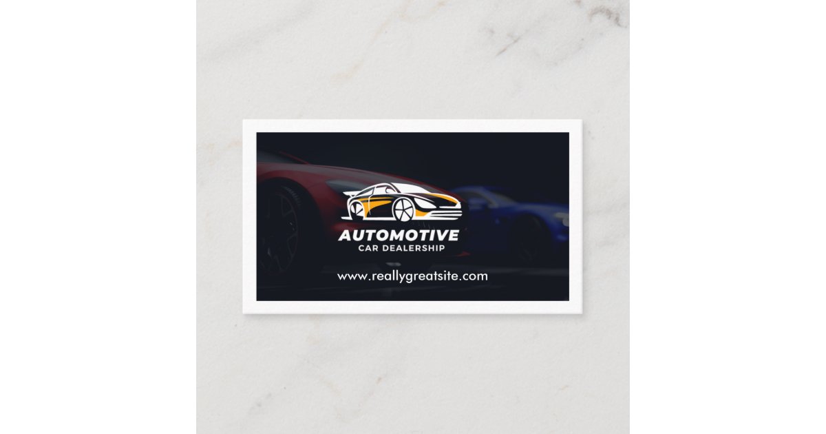 Automotive Car Wash & Auto Detailing QR Code Business Card | Zazzle