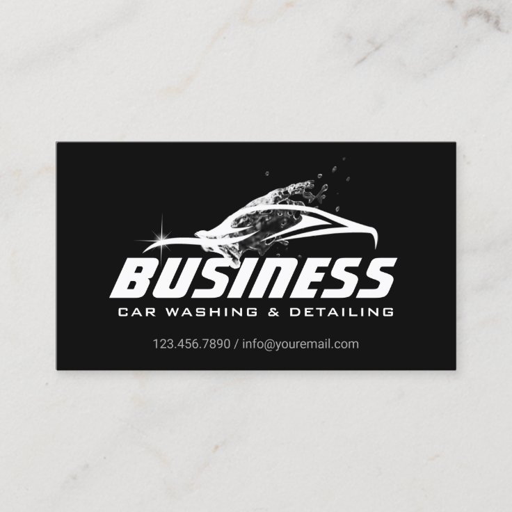 Automotive Car Washing Auto Detailing Loyalty Business Card | Zazzle