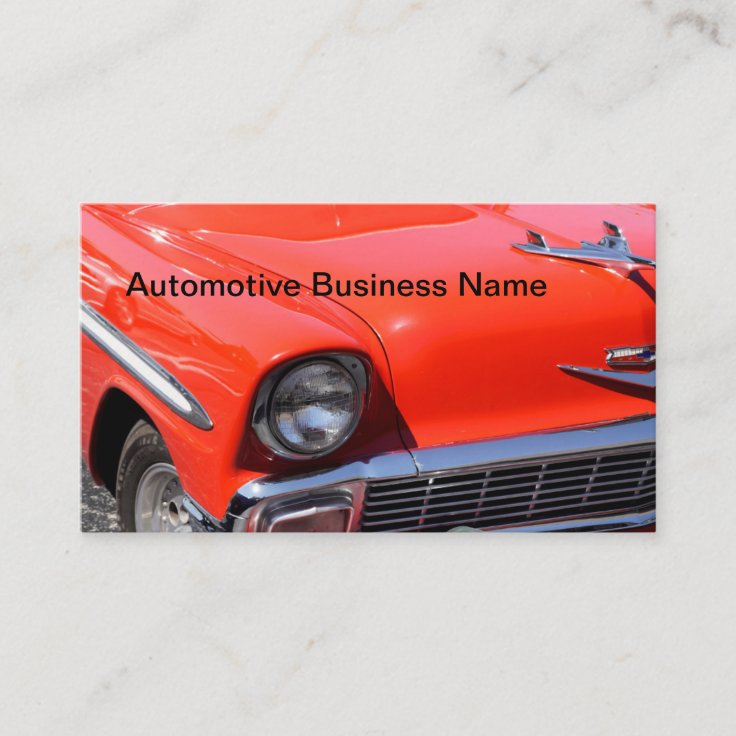 Automotive Classic Car Theme Business Card | Zazzle