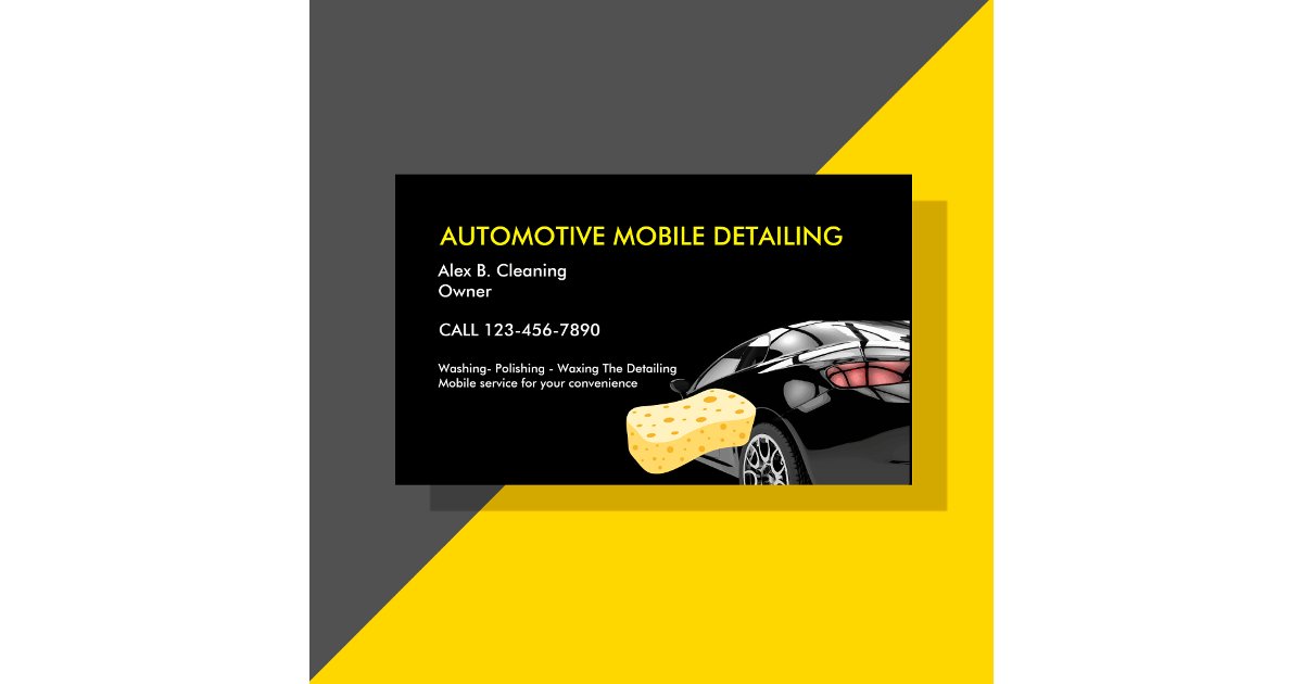 Automotive Detailing Business Cards | Zazzle