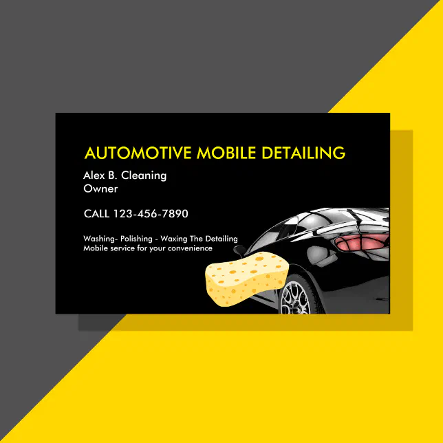Automotive Detailing Business Cards | Zazzle