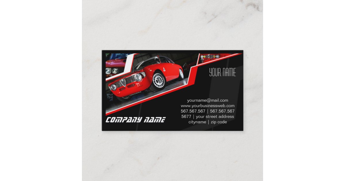 Automotive Exotic Car Business Card | Zazzle