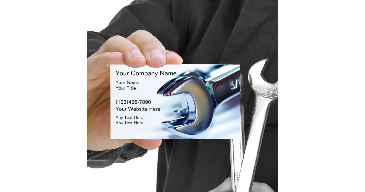 Automotive Mechanic Business Card | Zazzle