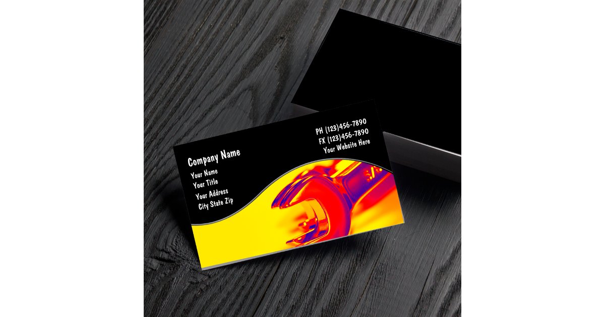 Automotive Mechanic Wrenches Theme Business Card | Zazzle