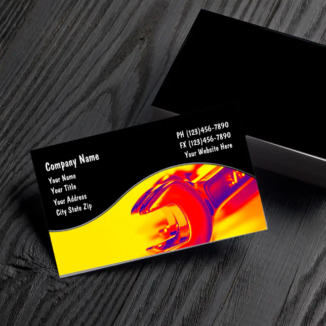 Automotive Mechanic Wrenches Theme Business Card | Zazzle