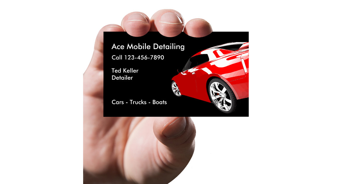 Automotive Mobile Detailing Business Cards | Zazzle