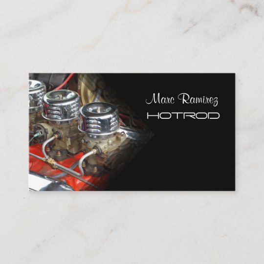 AUTOMOTIVE, OLD ENGINE PHOTO / DIY FONTS BUSINESS CARD | Zazzle.com