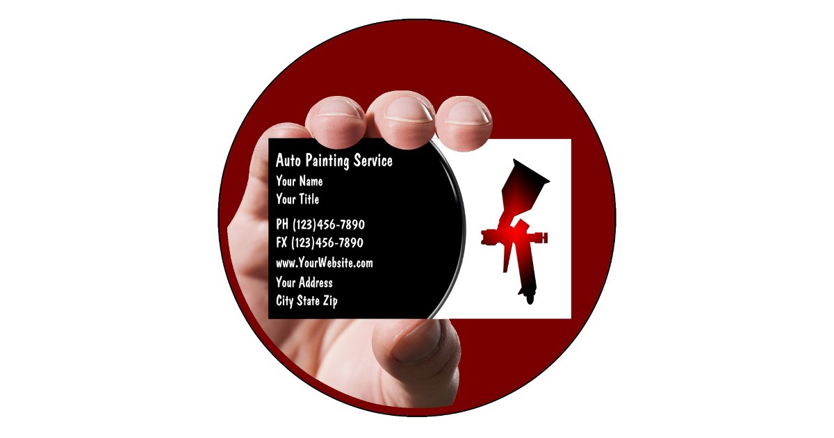 Automotive Painting Business Card | Zazzle