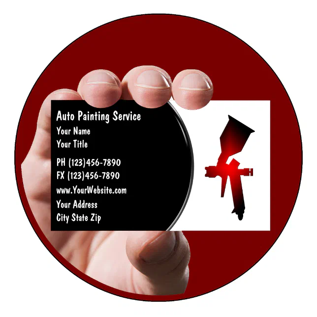 Automotive Painting Business Card | Zazzle