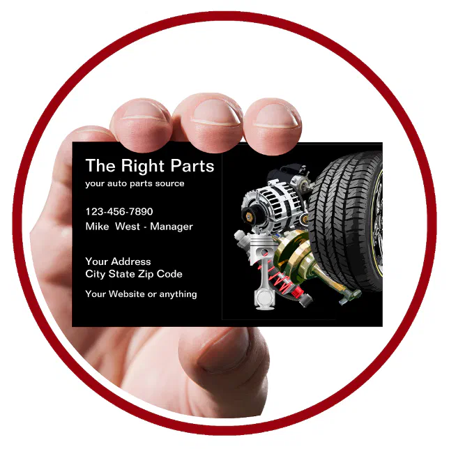 Automotive Parts Salvage Business Card | Zazzle