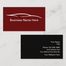 Automotive Professional Auto Body Repair Business Card | Zazzle