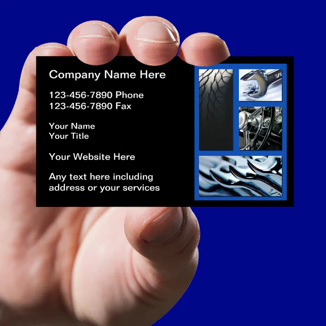 Automotive Professional Service Business Cards | Zazzle