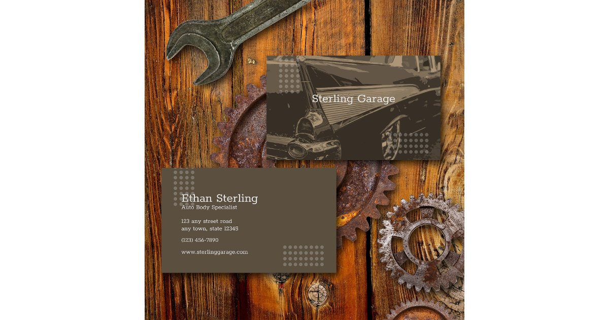Automotive Repair Business Card | Zazzle