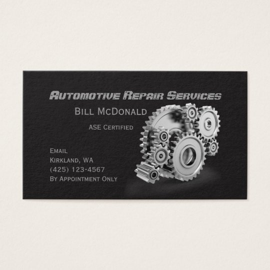 Automotive Repair Business Card | Zazzle.com