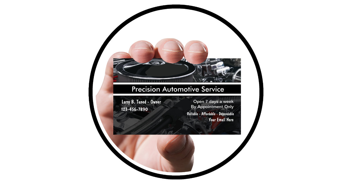 Automotive Repair Service Business Card | Zazzle