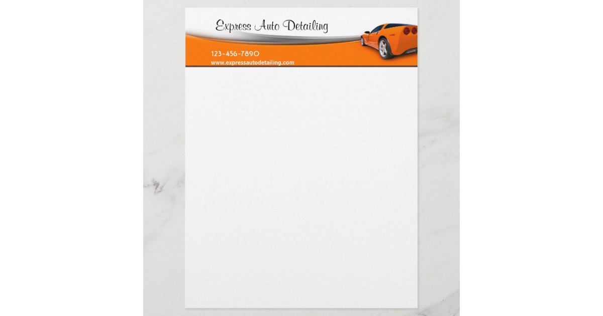 Automotive Repair Shop Letterhead | Zazzle