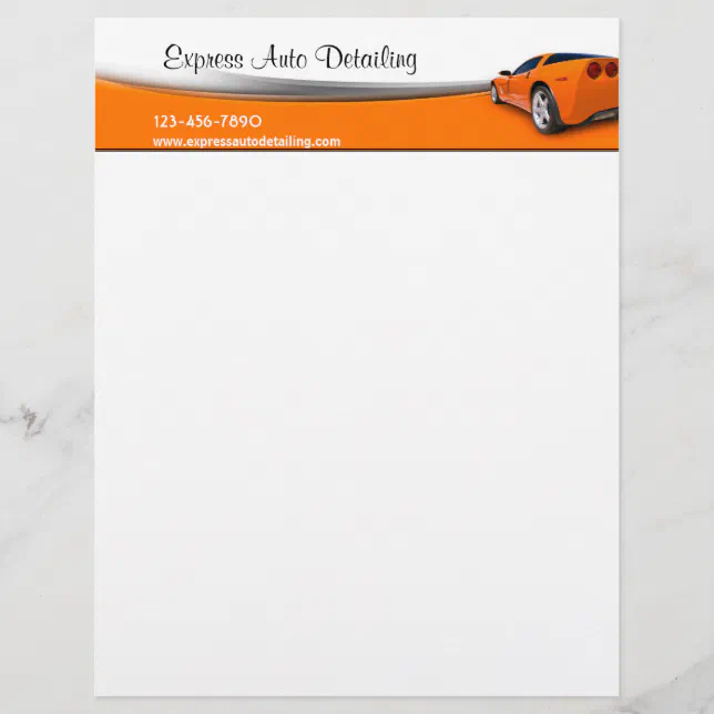 Automotive Repair Shop Letterhead | Zazzle