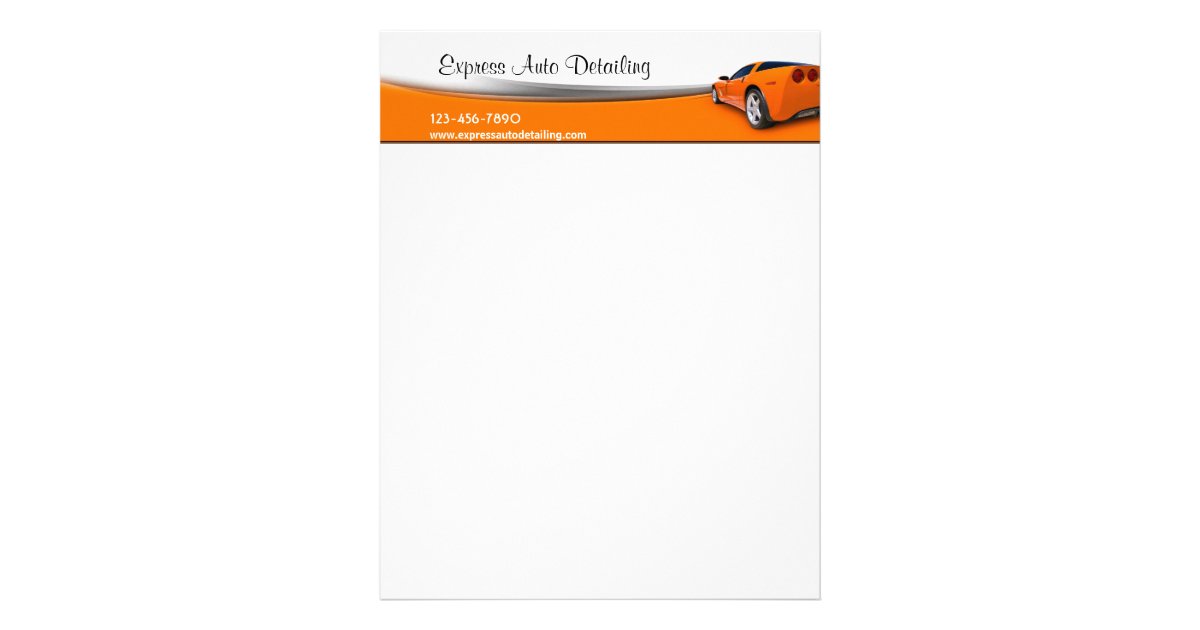 Automotive Repair Shop Letterhead | Zazzle.com