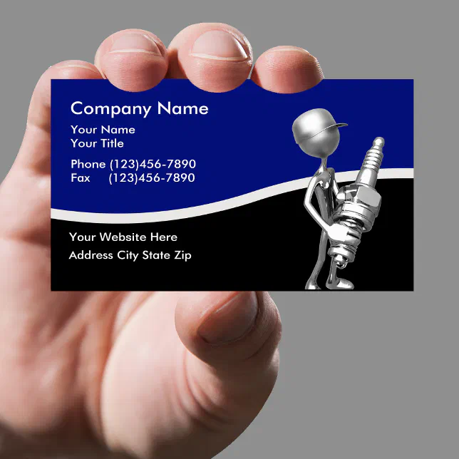 Automotive Retro Theme Business Card | Zazzle