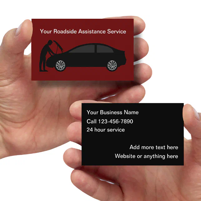 Automotive Roadside Assistance Business Card | Zazzle