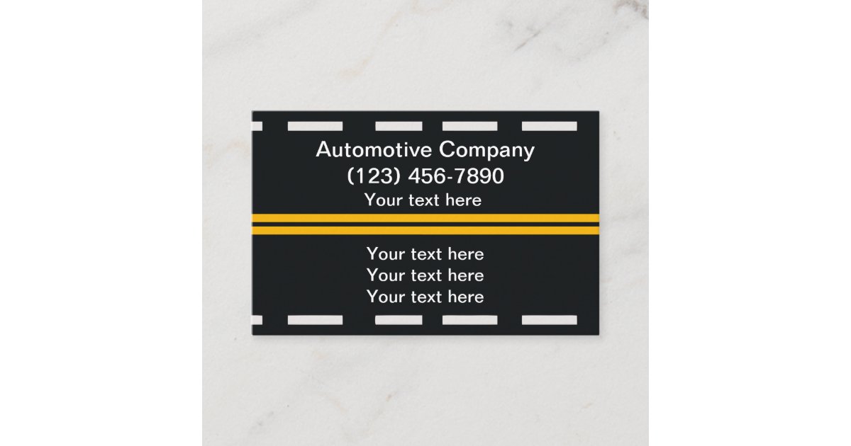 Automotive Roadside Assistance Services Business Card | Zazzle