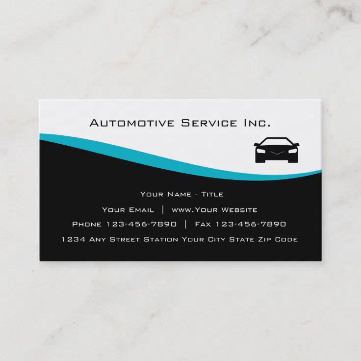 Automotive Service Business Cards | Zazzle