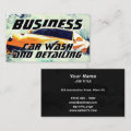 Automotive style water splash business card | Zazzle