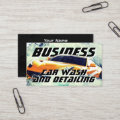 Automotive style water splash business card | Zazzle