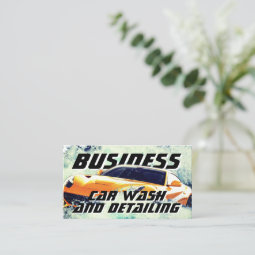 Automotive style water splash business card | Zazzle