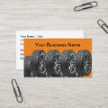 Automotive Theme Tires Business Card | Zazzle