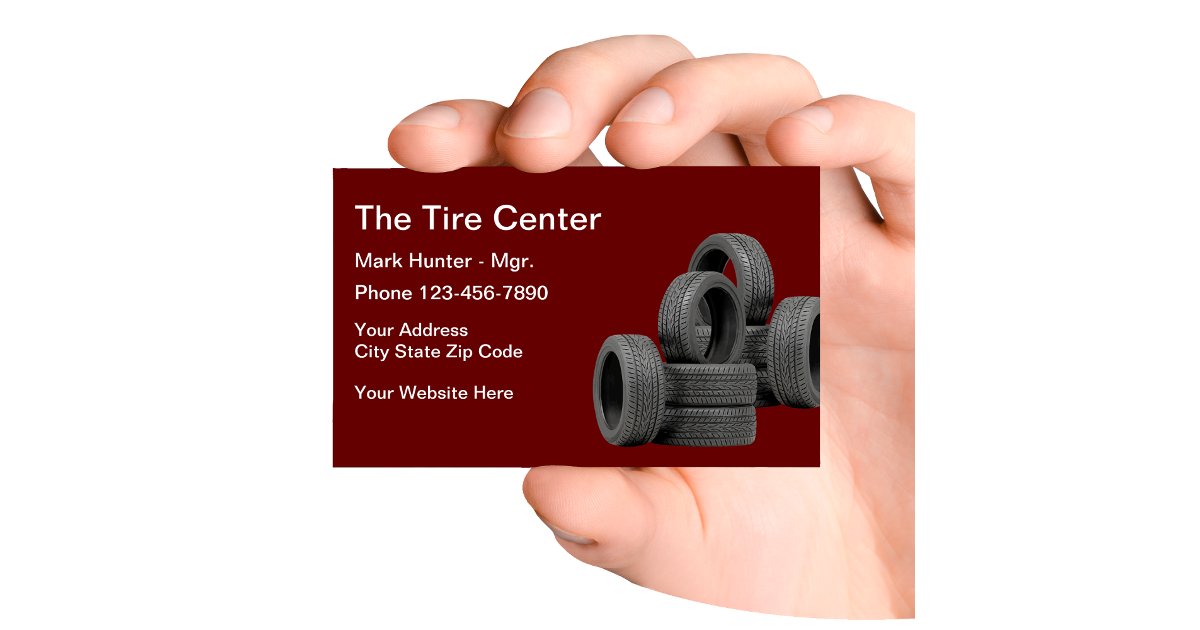 Automotive Tire Center Simple Design Business Card | Zazzle