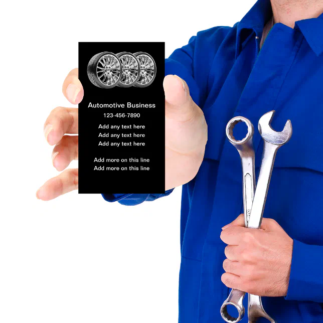 Automotive Tire Theme Business Cards | Zazzle