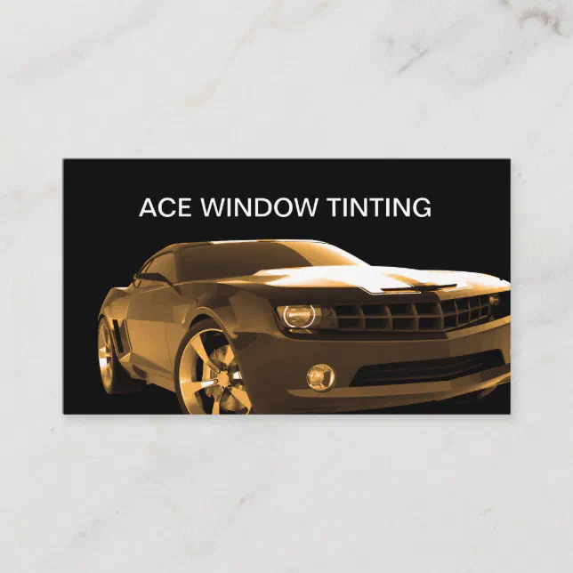 Automotive Window Tinting Business Card | Zazzle