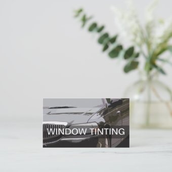 Automotive Window Tinting Business Cards | Zazzle