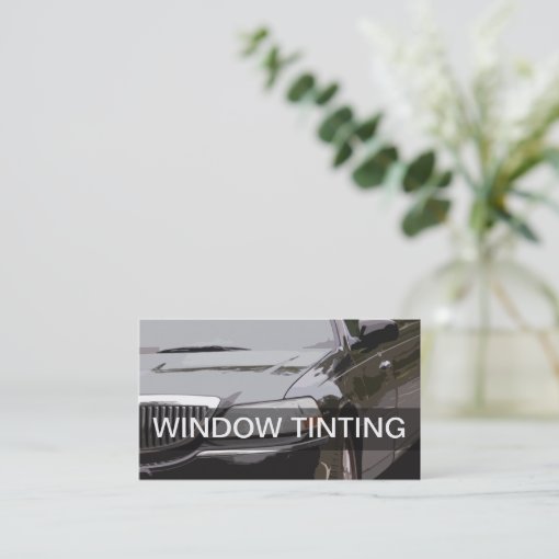 Automotive Window Tinting Business Cards | Zazzle