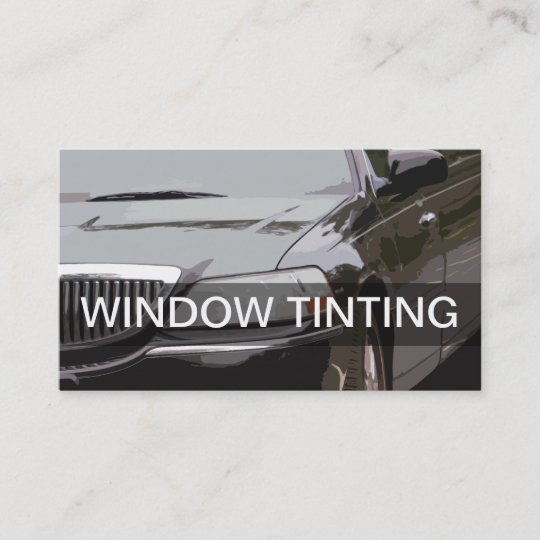 Automotive Window Tinting Business Cards | Zazzle.com