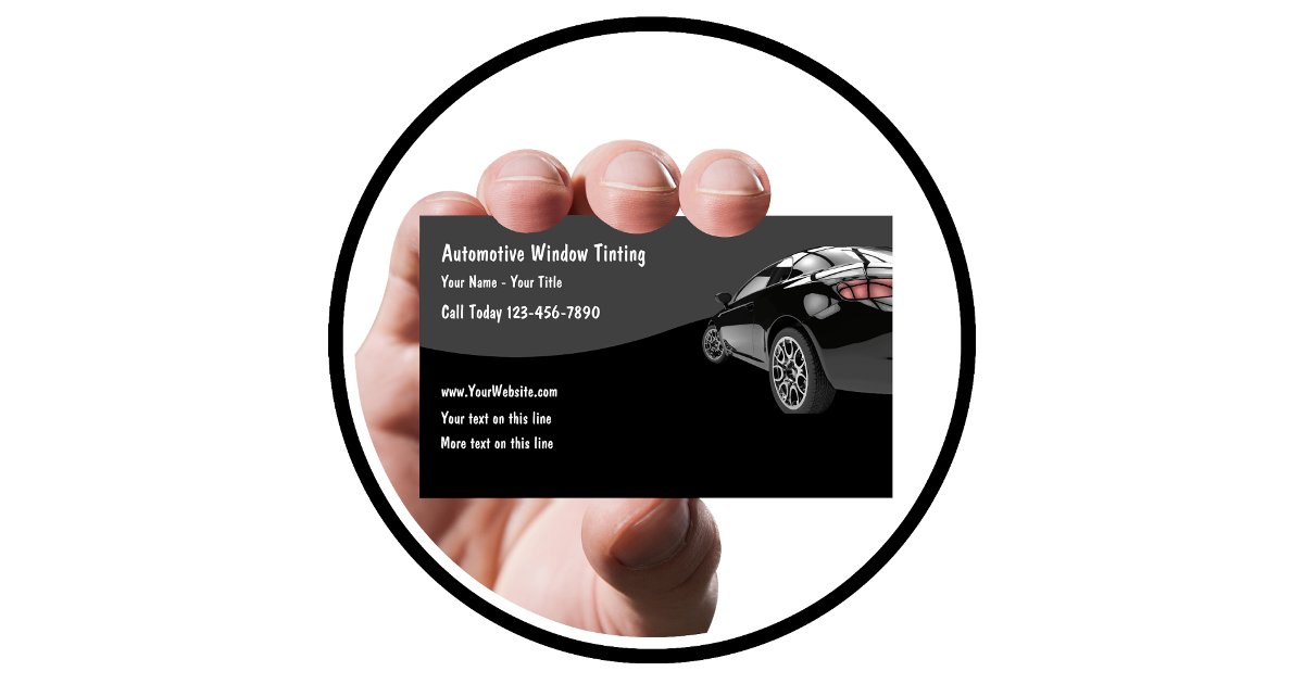Automotive Window Tinting Business Cards | Zazzle