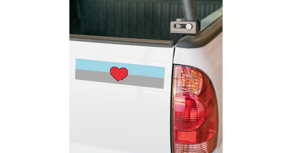 Autosexual Pride Flag and Symbol Bumper Sticker | Zazzle