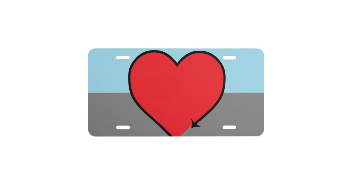 AUTOSEXUAL PRIDE -.png License Plate | Zazzle