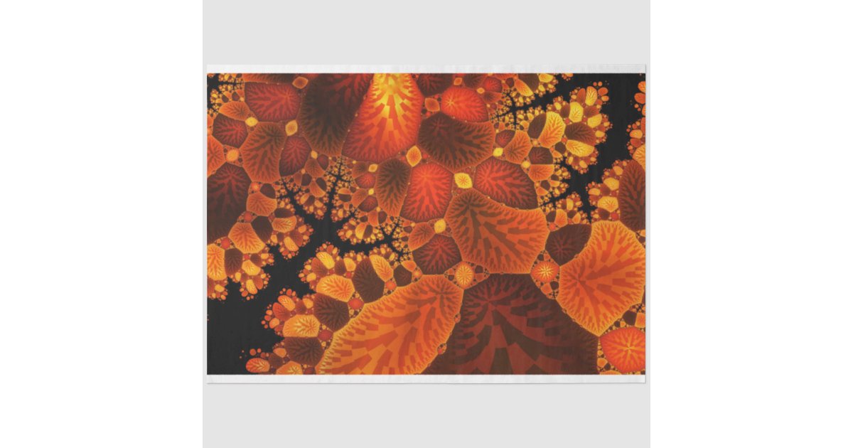 Autumn Abstract Forest Trees Leaves Decoupage Tissue Paper | Zazzle