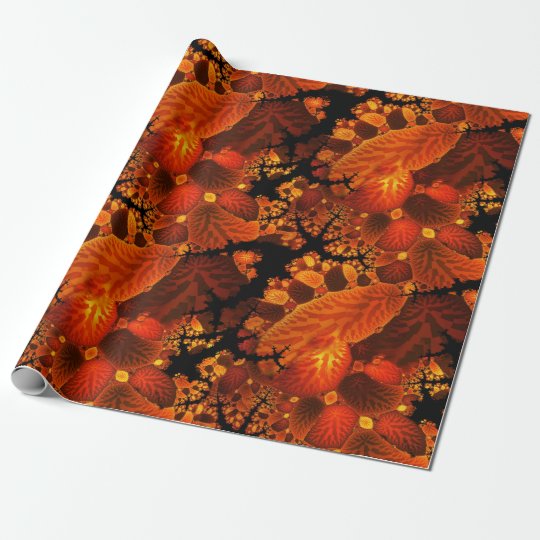 Autumn Abstract Forest Trees Leaves Wrapping Paper | Zazzle.com